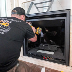 New Prefab Fireplace Install | Manufactured Wood & Gas Fireplace Shop